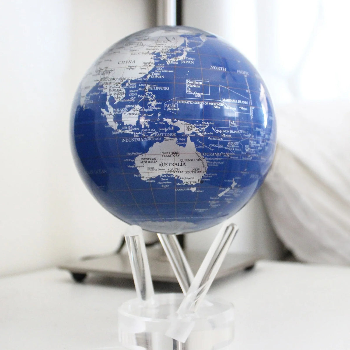 MOVA Globe - Blue & Silver – Girlie Girl